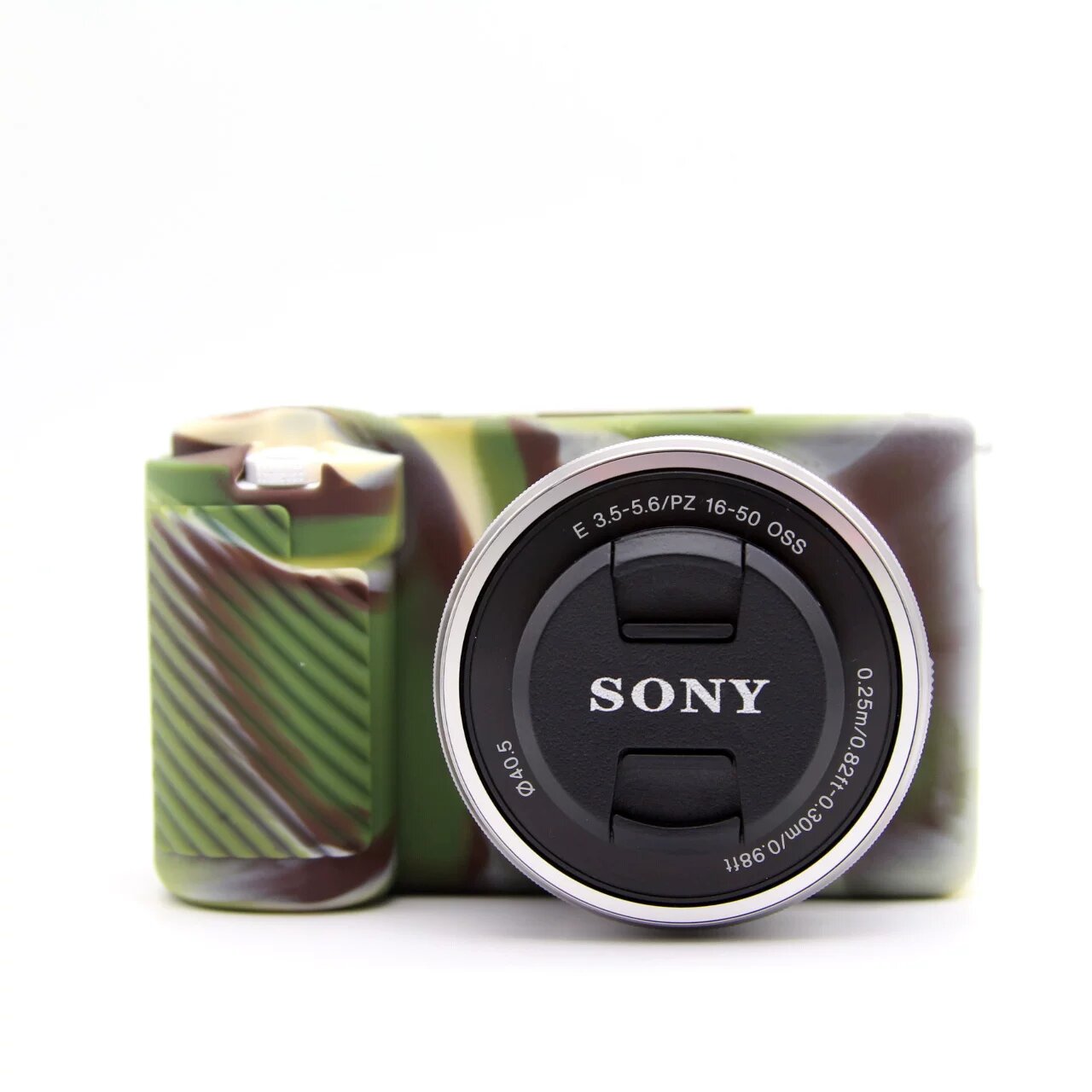 Подходит для камеры Sony, силиконовый чехол ZVE10A6700a6600A6500A6400A6300, защитный чехол от царапин Камуфляжный цвет