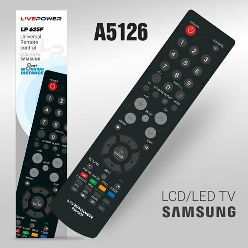 Пульт для телевизора д/у универсальный RM-625F for SAMSUNG и ТВ приставок