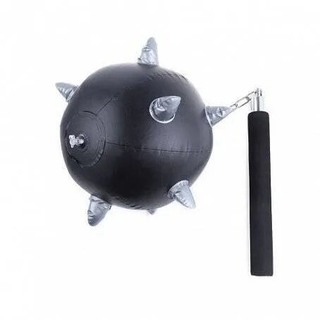 Булава надувная черная с цепочкой / надувное орудие