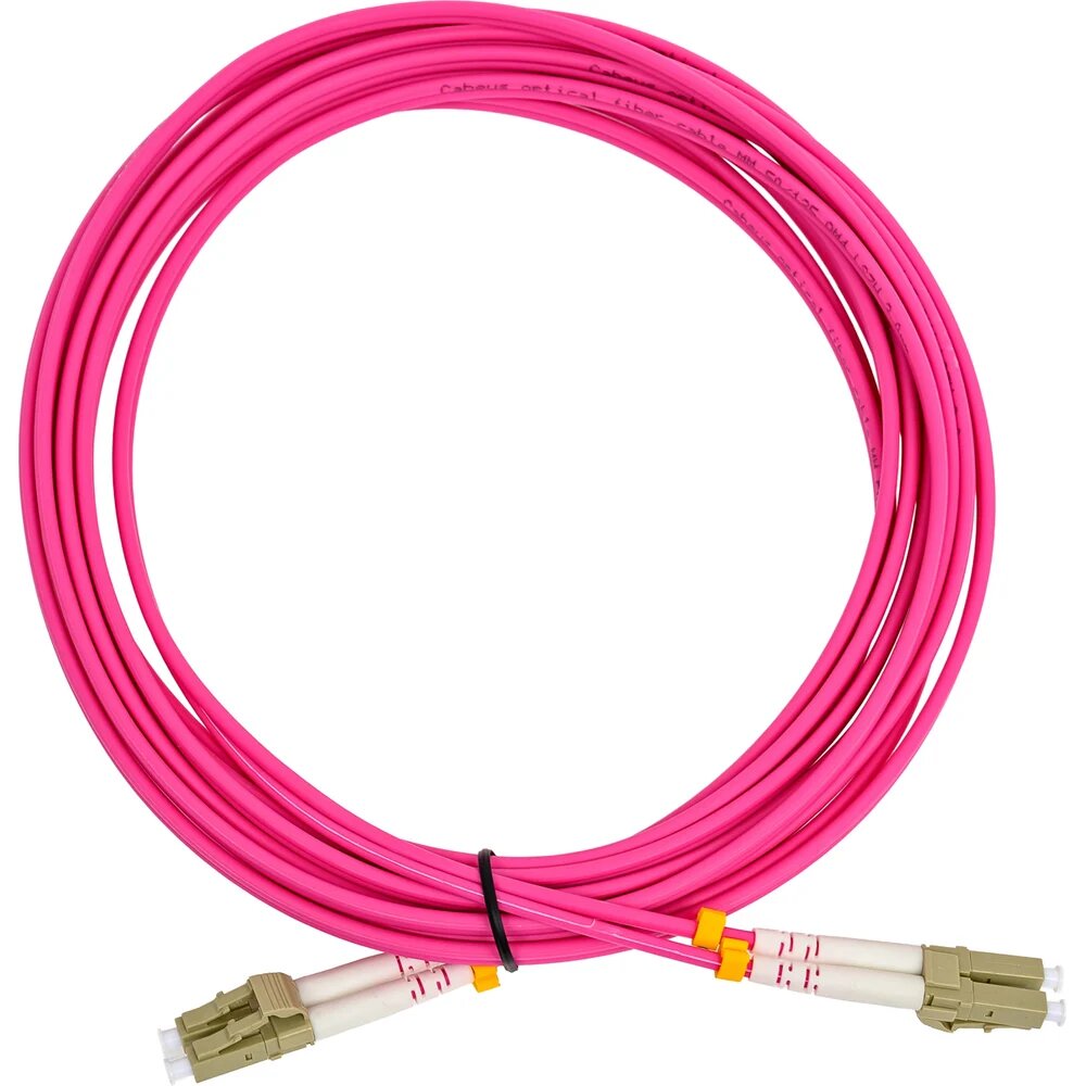 Оптический шнур Cabeus duplex lc-lc 50/125 mm om4 5м lszh FOP-50-OM4-LC-LC-5m