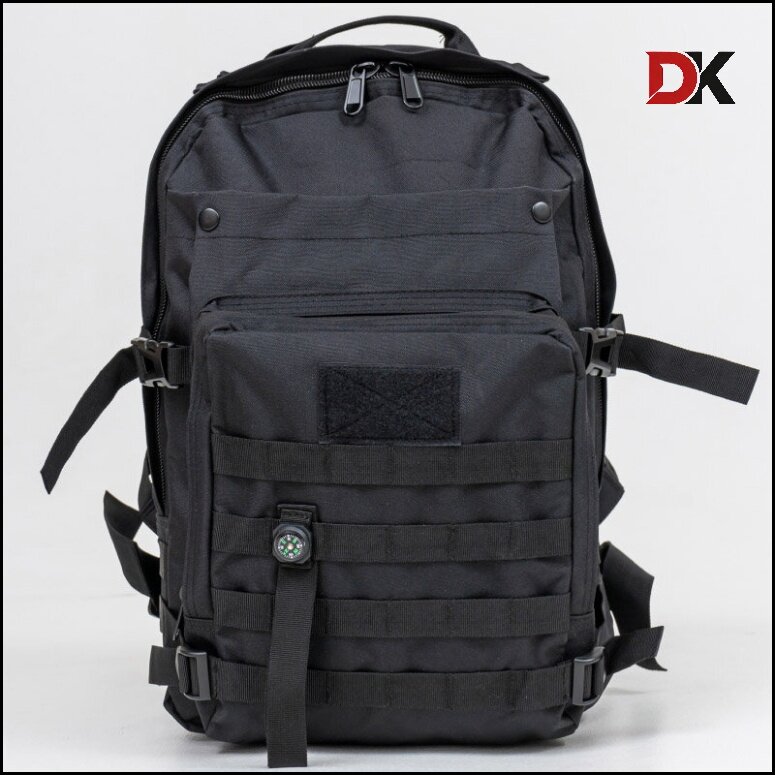 Тактический рюкзак 40 л в черном цвете бестселлерМужской рюкзак