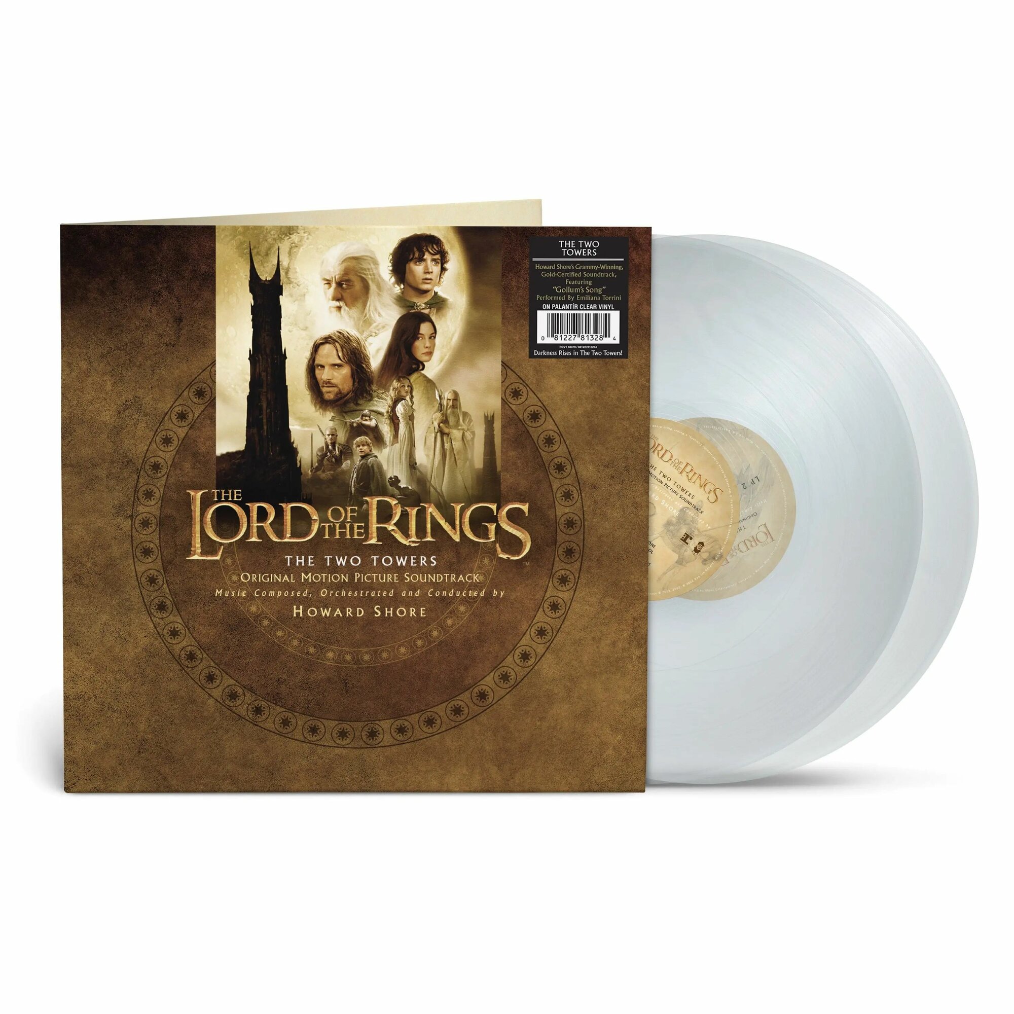The Lord Of The Rings: The Two Towers (OST, 2LP lim. clear) новая лимитированная цветная пластинка