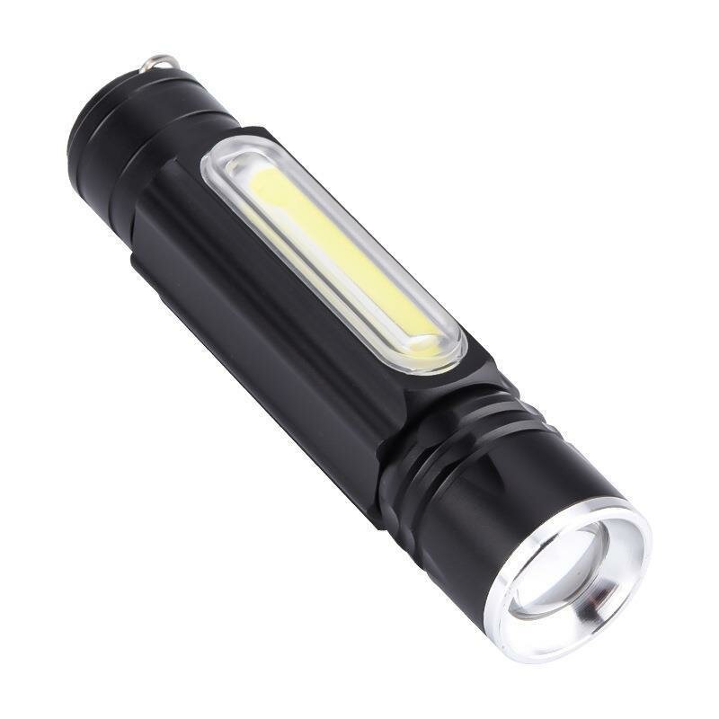 В наличии есть перезаряжаемый фонарь для кемпинга Сильный свет фонарик T6 + COB многофункциональный с крючком магнит