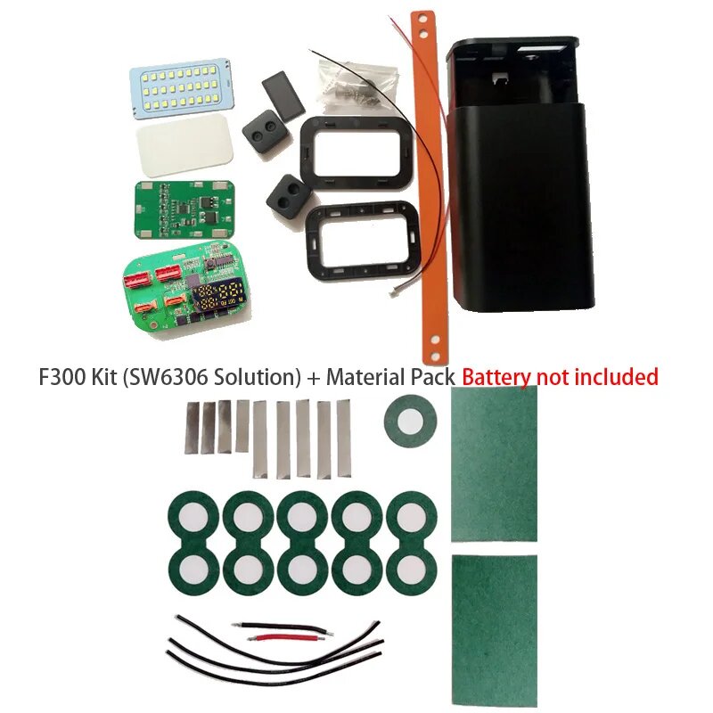 DIY Kit PD3.0 PPS 100 Вт аккумулятора для быстрой зарядки 6/12-элементный F300 KITs SW6306