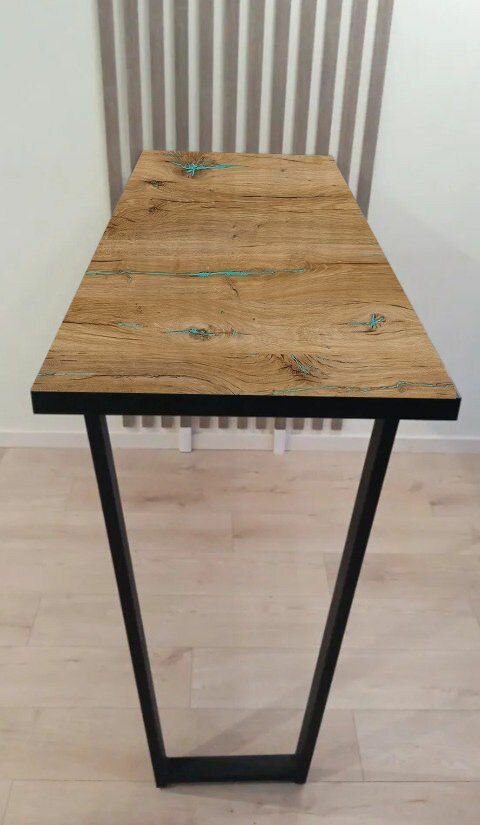 Барная стойка ЛОФТ-14 Дуб слэб, 120х58