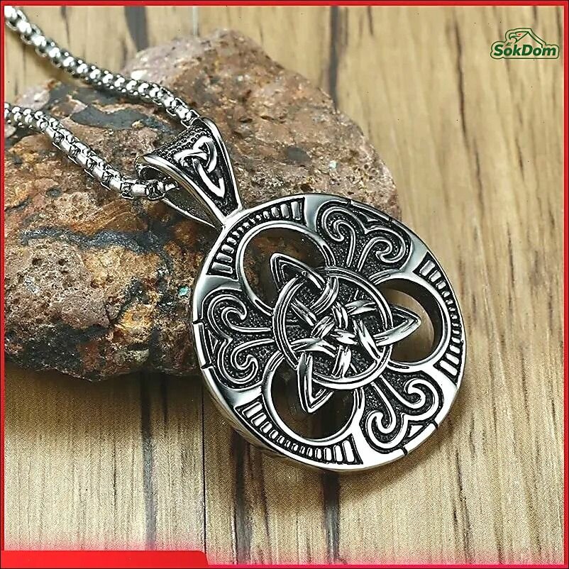 Кельтский амулет Узел Ведьмы с цепочкой (Амулет викингов)