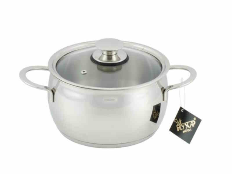 Кастрюля кухар "Магнолия Престиж"3,5л. ст. кр. нерж