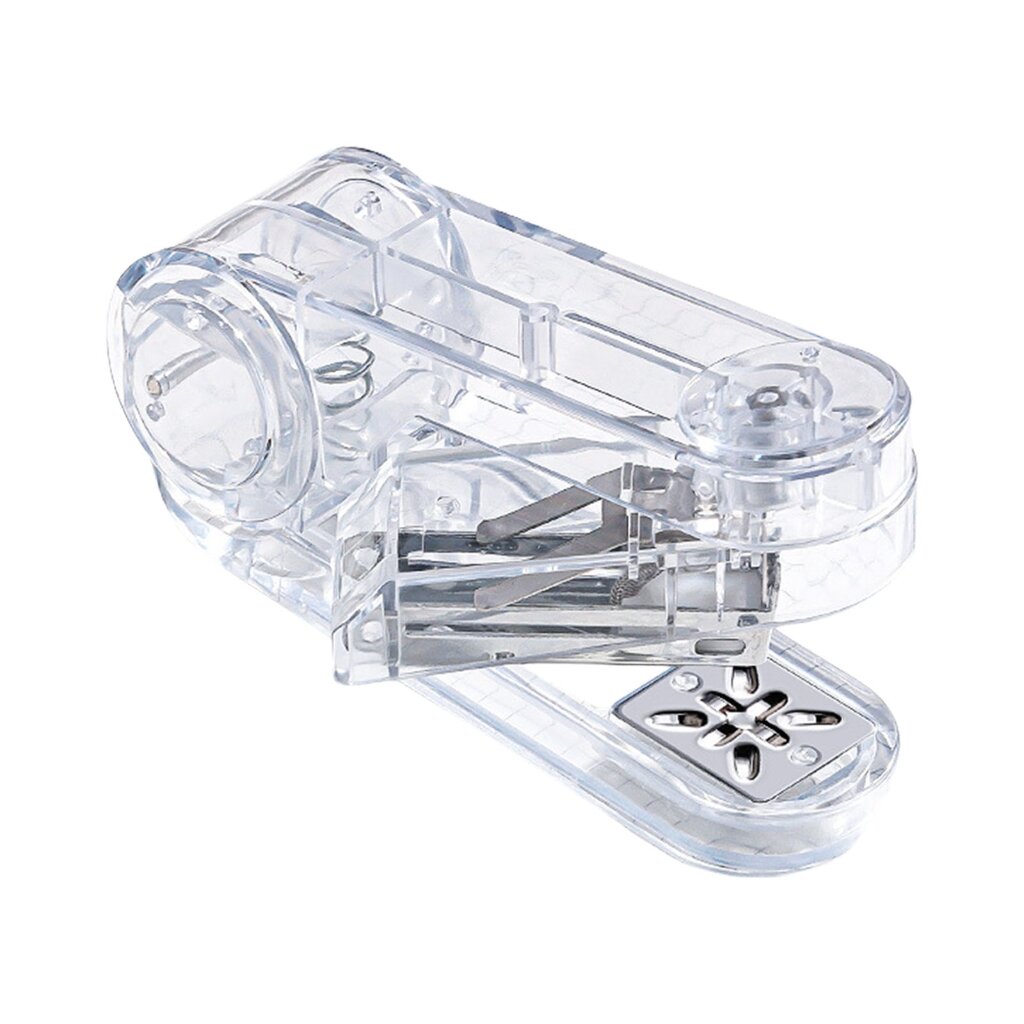 Прозрачный Степлер Офисный Степлер с Поворотом на 360 Градусов Настольный Степлер для Школы