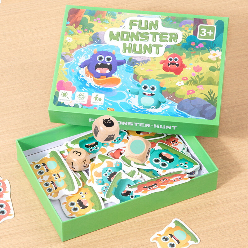Кросс-бордерная детская игра для родителей и детей, интерактивная игра в ловлю монстров, настольная игра, образовательная игра, тренировка концентрации, оптовые образовательные игрушки