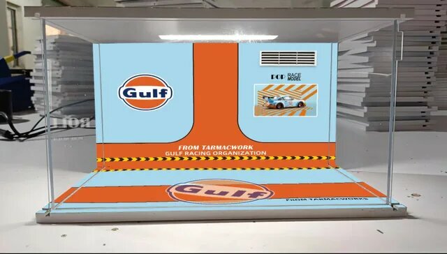 Диорама 1:32 AE86 Гараж для литой модели игрушечной машины, витрина из ПВХ, модель парковки, миниатюрная сцена для парковки