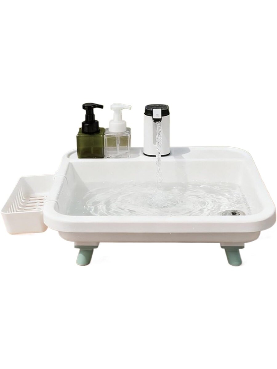 Уличная переносная складная раковина, многофункциональная раковина для шампуня, умывальник, автоматический отвод воды