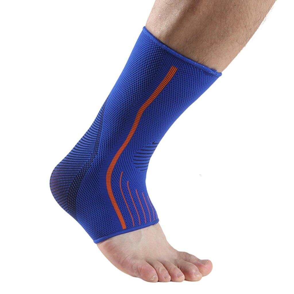 Анkle-брейсы-носки, Сине-оранжевый цвет - L