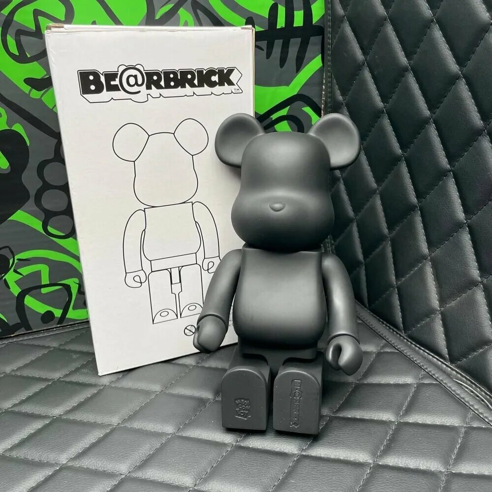 Игрушка Bearbrick Черная 28см — фото 1
