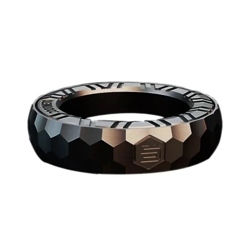 Qiankun круговое кольцо-спиннер из нержавеющей стали Black