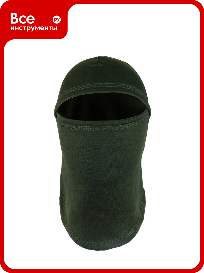 Удлиненная балаклава Элементаль Mind, флис синтетический, хаки, мужская, для рыбалки и активного отдыха