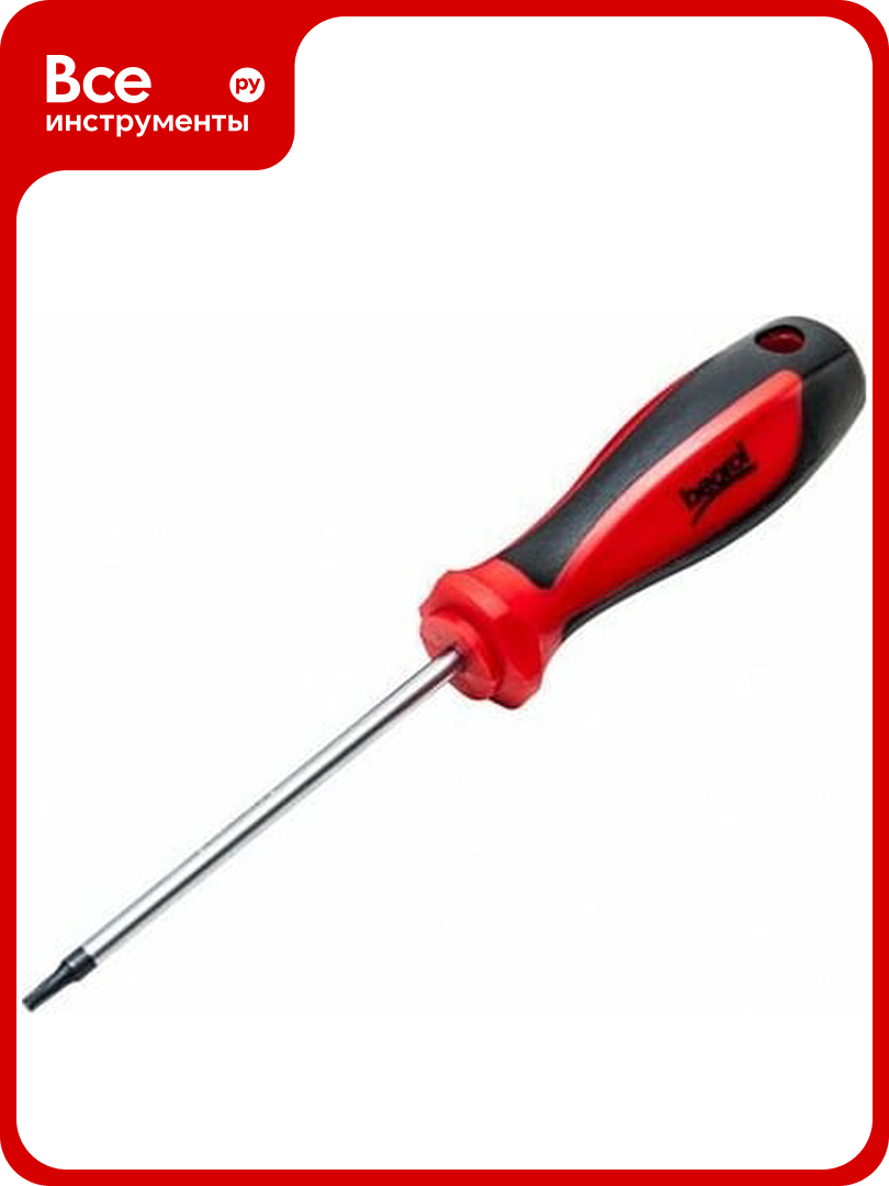 Отвертка BEOROL Torx 15x100 мм, магнитный наконечник, профессиональный инструмент для работы с крепежами Torx T15