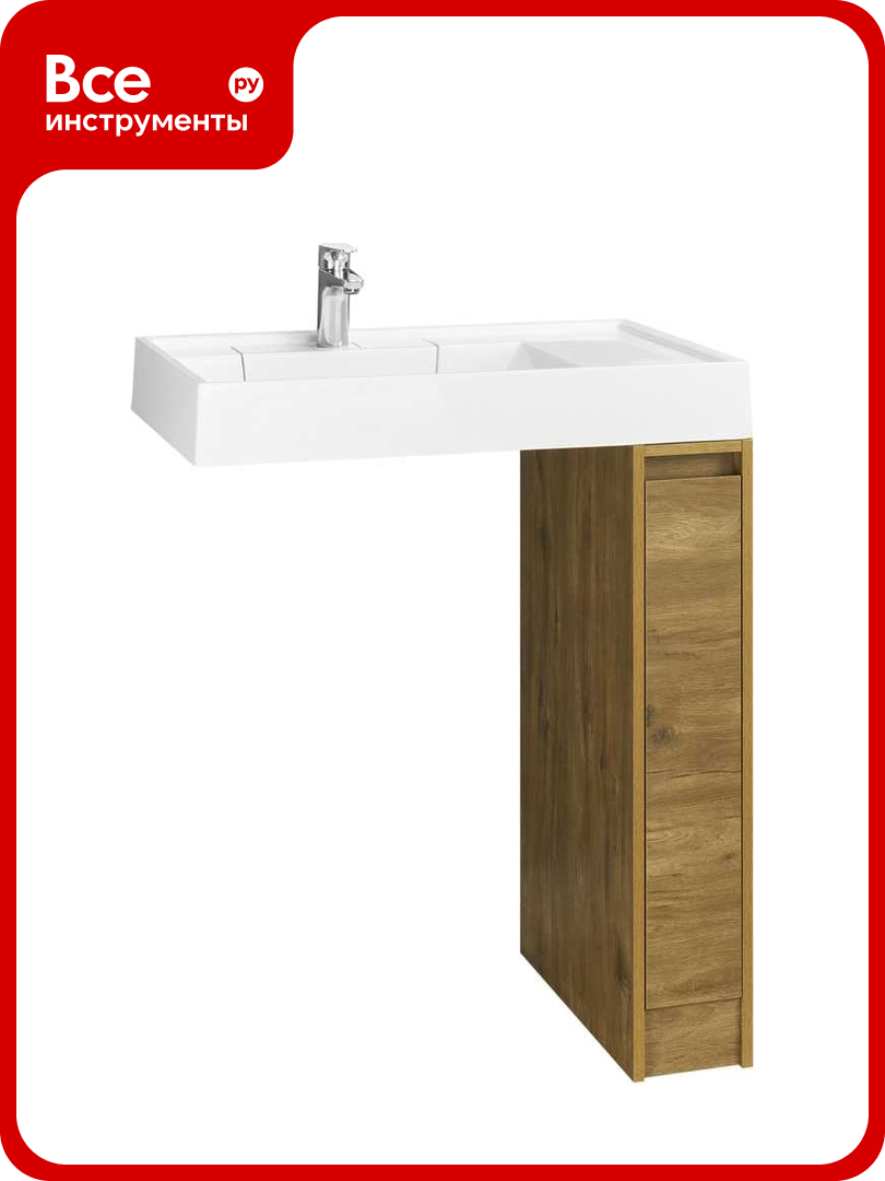 Тумба без фасада под стиральную машину AQUATON Лондри 20 Дуб рустикальный 00082234