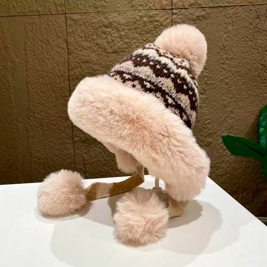 Шапка-ушанка для женщин