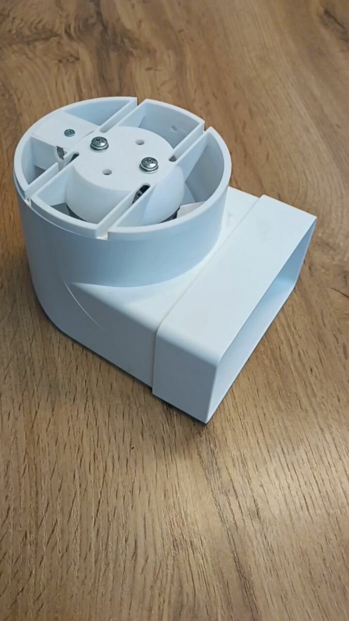 Вентилятор скрытого монтажа (ES) D100 +угловой соединитель (комплект)