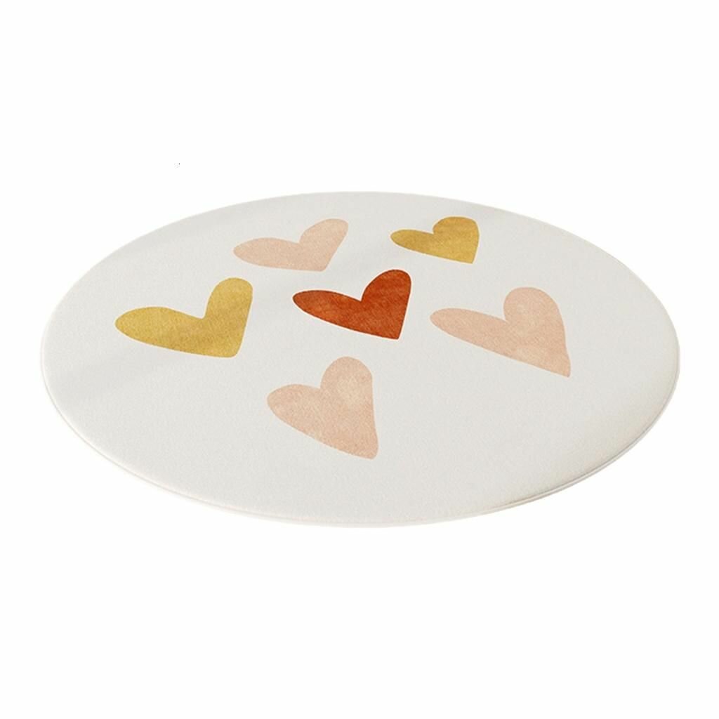 Простой круглый ковер-120Х120см