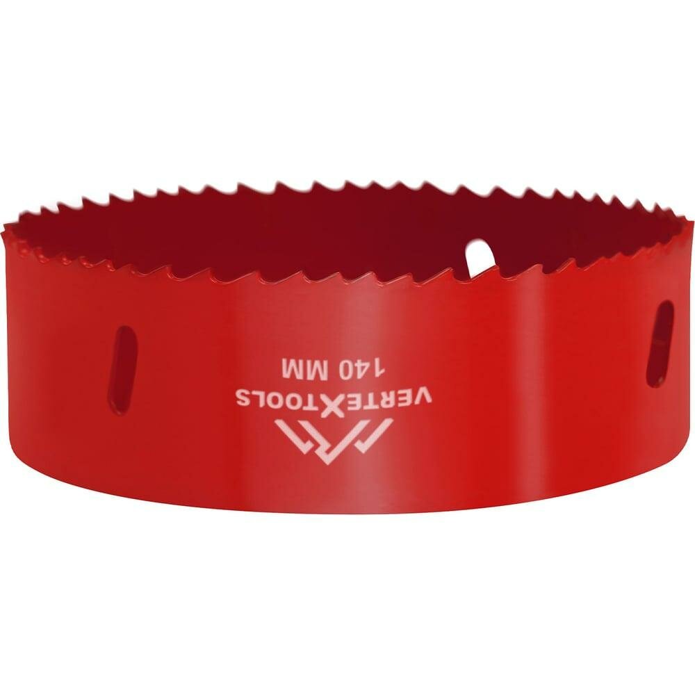 Коронка биметаллическая по металлу 140 мм vertextools 2525-140