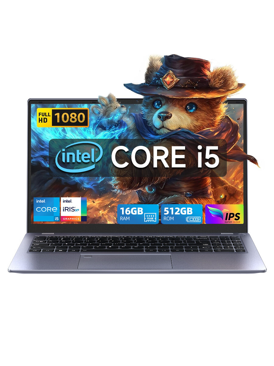 Игровой ноутбук VANWIN core i5 1250P, RAM 16 GB, ROM 512 GB, Windows 11