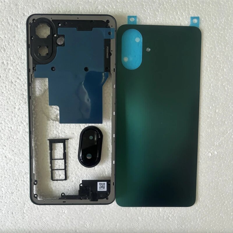 Черный чехол для Samsung Galaxy A07 4G с рамкой и крышкой батареи