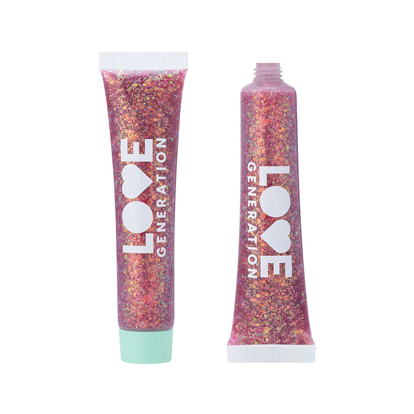 Глиттер-гель для лица LOVE GENERATION WE LOVE GLITTER тон 04 Ruby riot