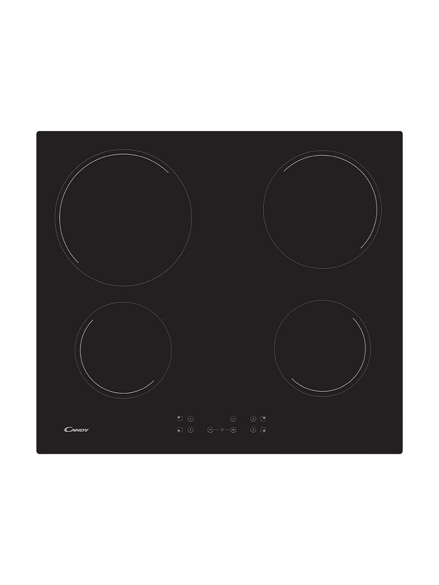 Электрическая варочная панель Candy CC64CH, стеклокерамика, 4 конфорки HiLight, автоотключение