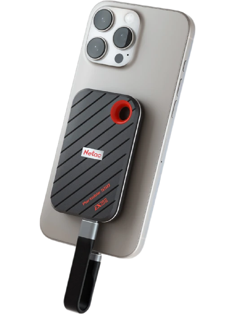 Внешний SSD USB 3.2 Gen 2 Type-C Netac ZX20 II 1TB 2000/1800MB/s