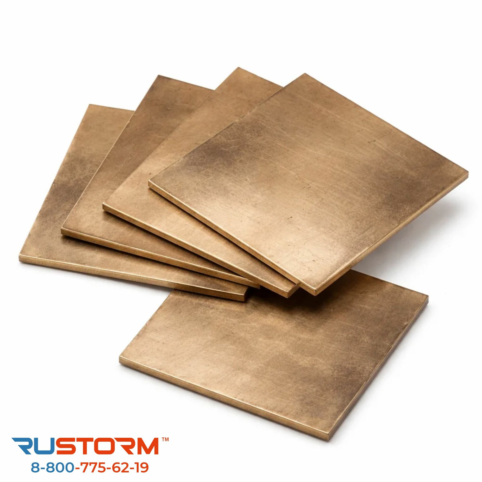 Лист бронзовый 4х50х200 мм БрОФ 6,5-0,15 заготовка (пластина)