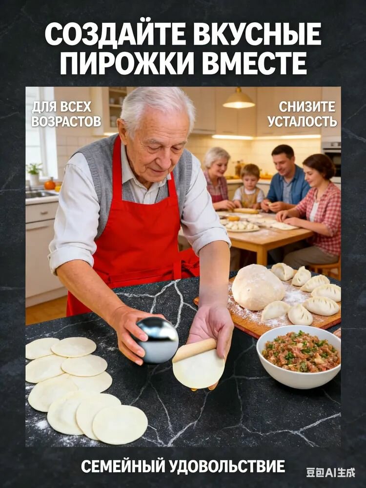 Скалка Тесто с регулировкой толщины теста