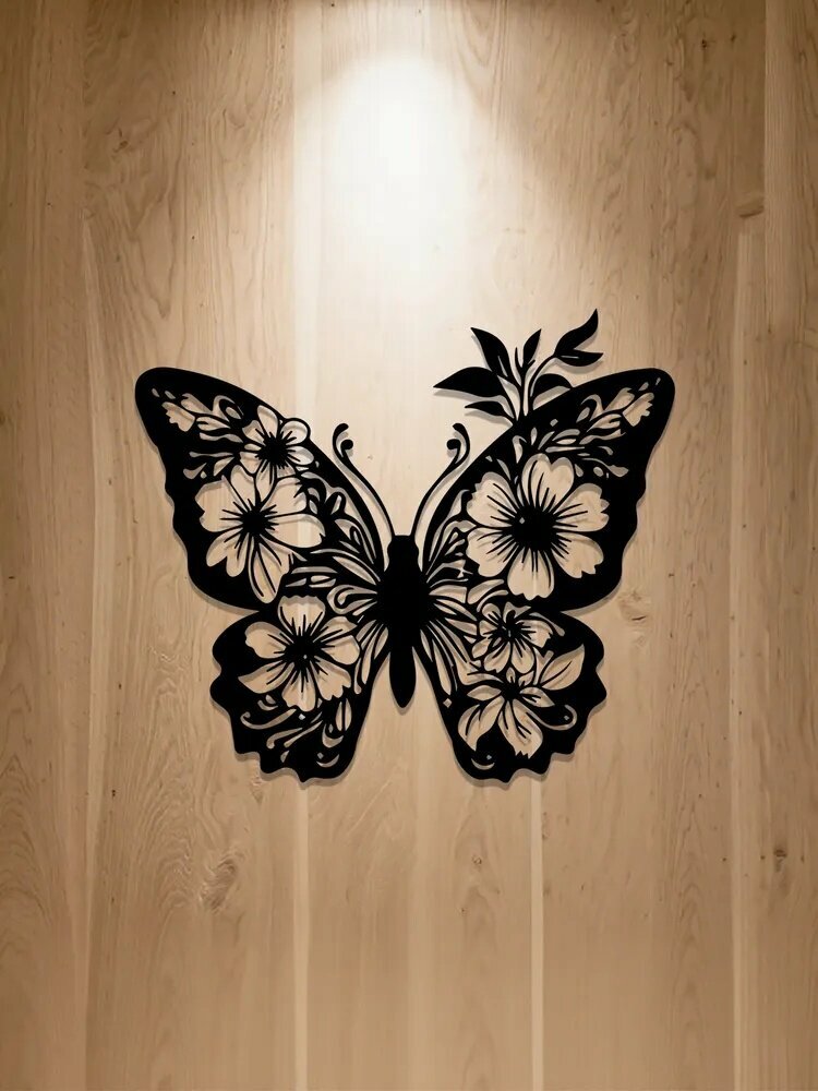 Металлические настенные художественные декоративные статуи и фрески с бабочками: подходят для сада, отличный подарок для творцов