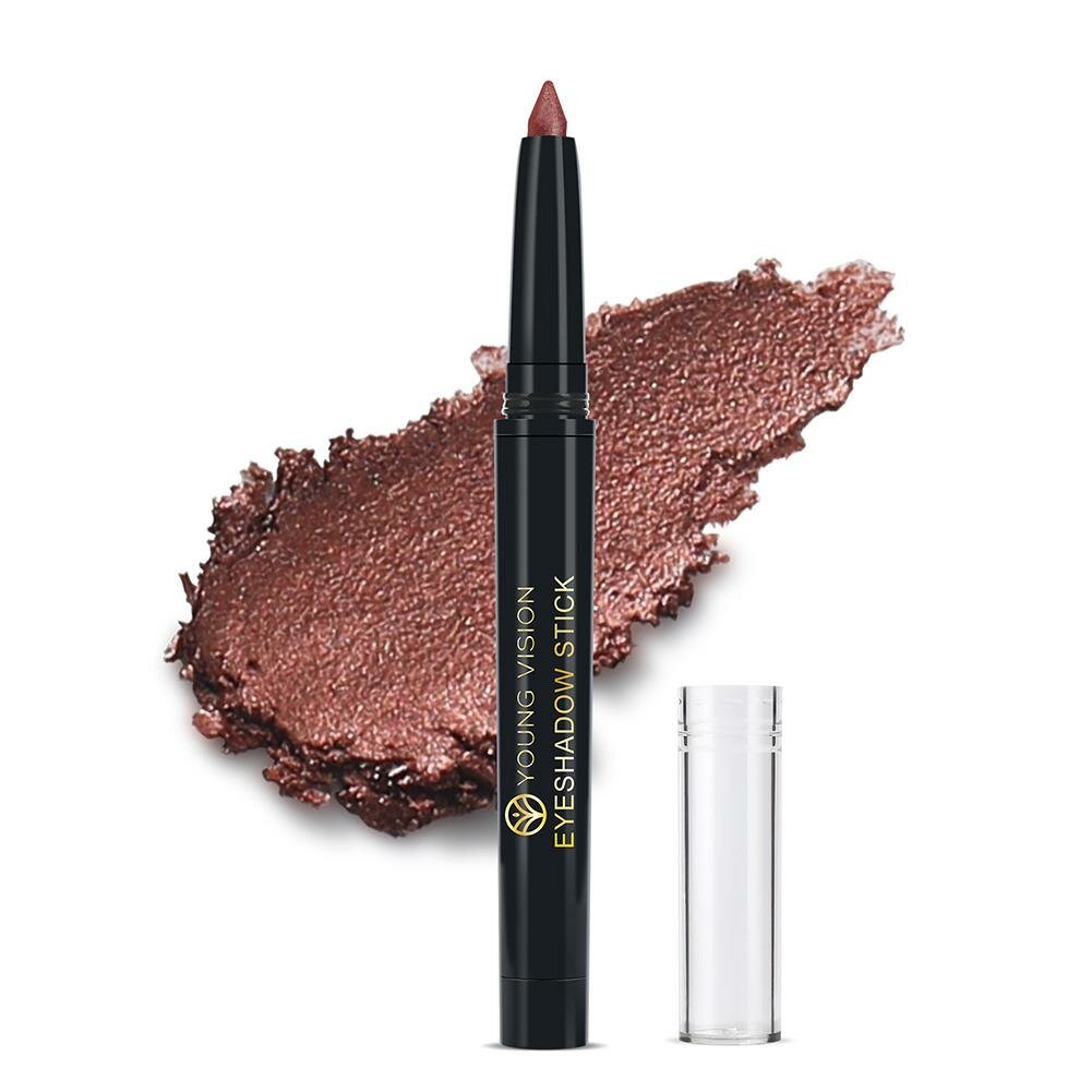Тени для век в стике стойкие кремовые YOUNG VISION тени-карандаш для век 0.8г - Шокол