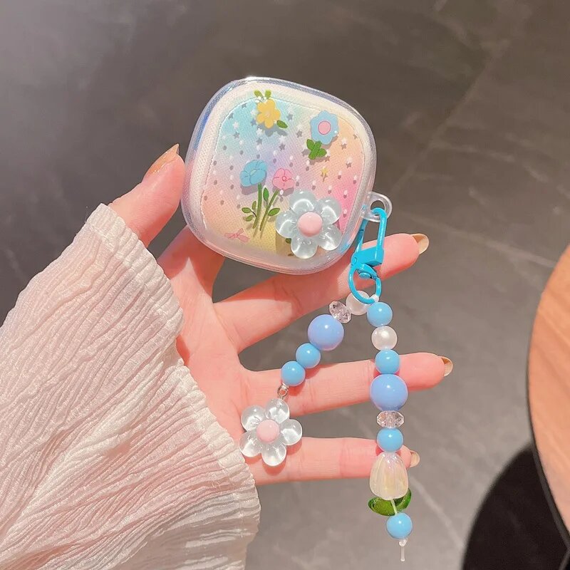 Чехол для Redmi Buds 6 Play, мягкий мультяшный чехол для наушников, защитный чехол для Bluetooth-гарнитуры с брелоком для Redmi Buds 6Play Box