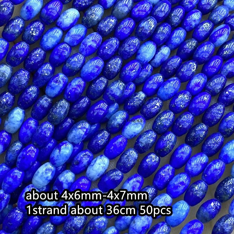 Каменные бусины тигровый глаз YWROLE Синий, lapis lazuli