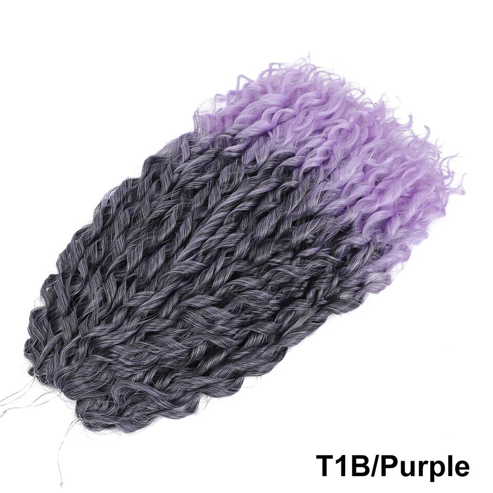 Синтетические косы Флек Джессика Curl Hair 22 дюйма красные зелёные 1 шт./лот, T1B-Purple