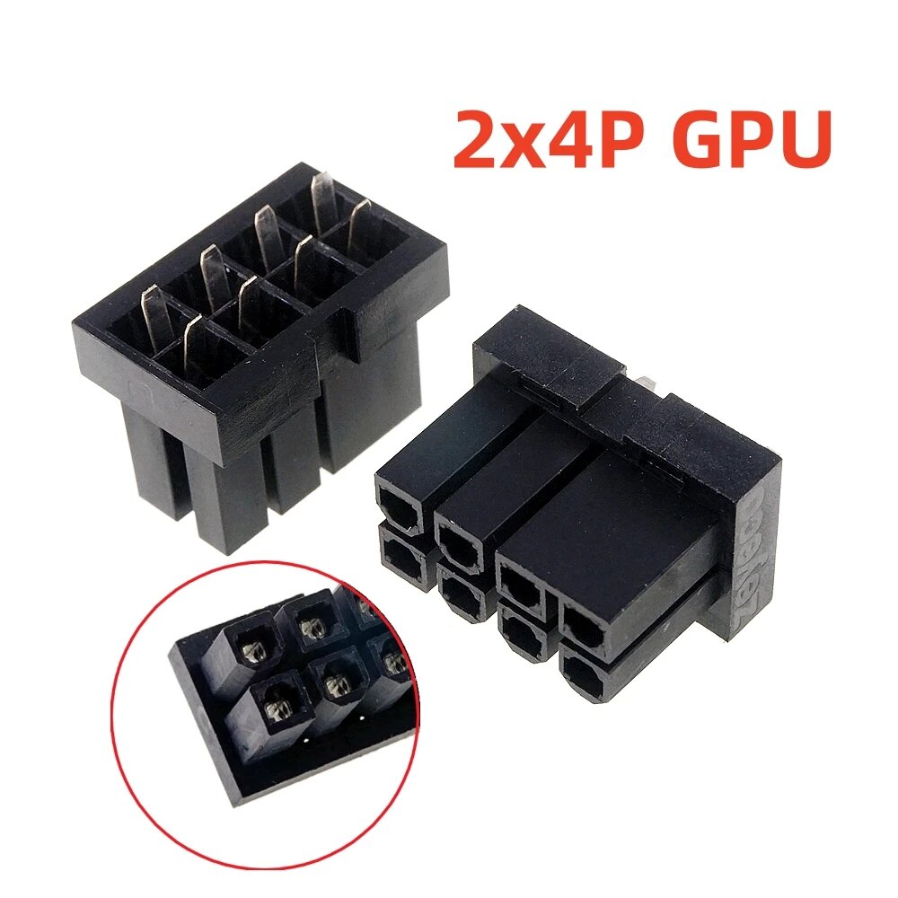 Разъём GPU 2x4P 8 Pin Female