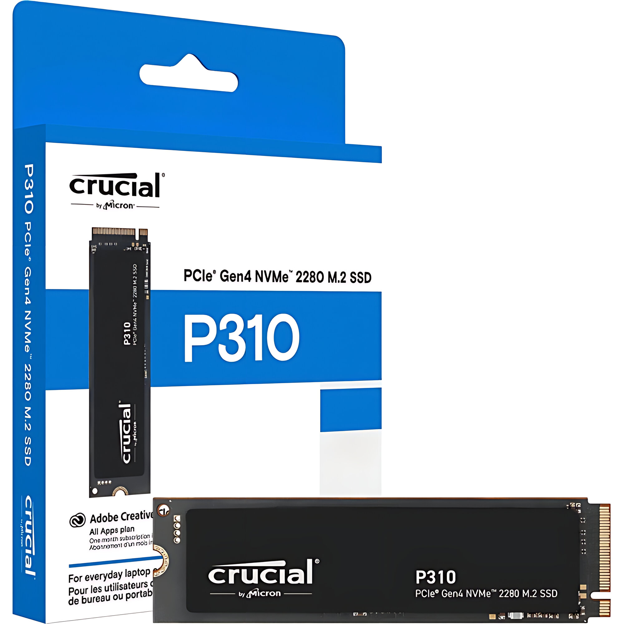 Жесткий диск SSD M.2 4Tb Crucial P310, 7100/6000MBs, 1000000 IOPS, TLC 3D NAND, 2280, PCI-E 4.0 x4 (CT4000P310SSD8)