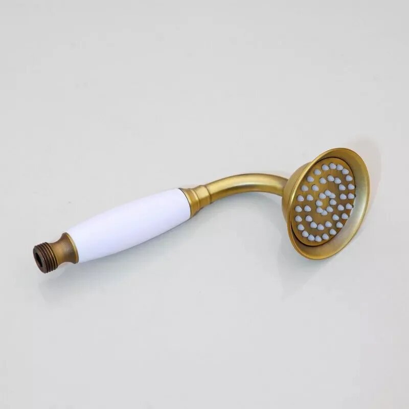 Антикварная золотая душевая лейка ручная Tuqiu, Цвет: antique