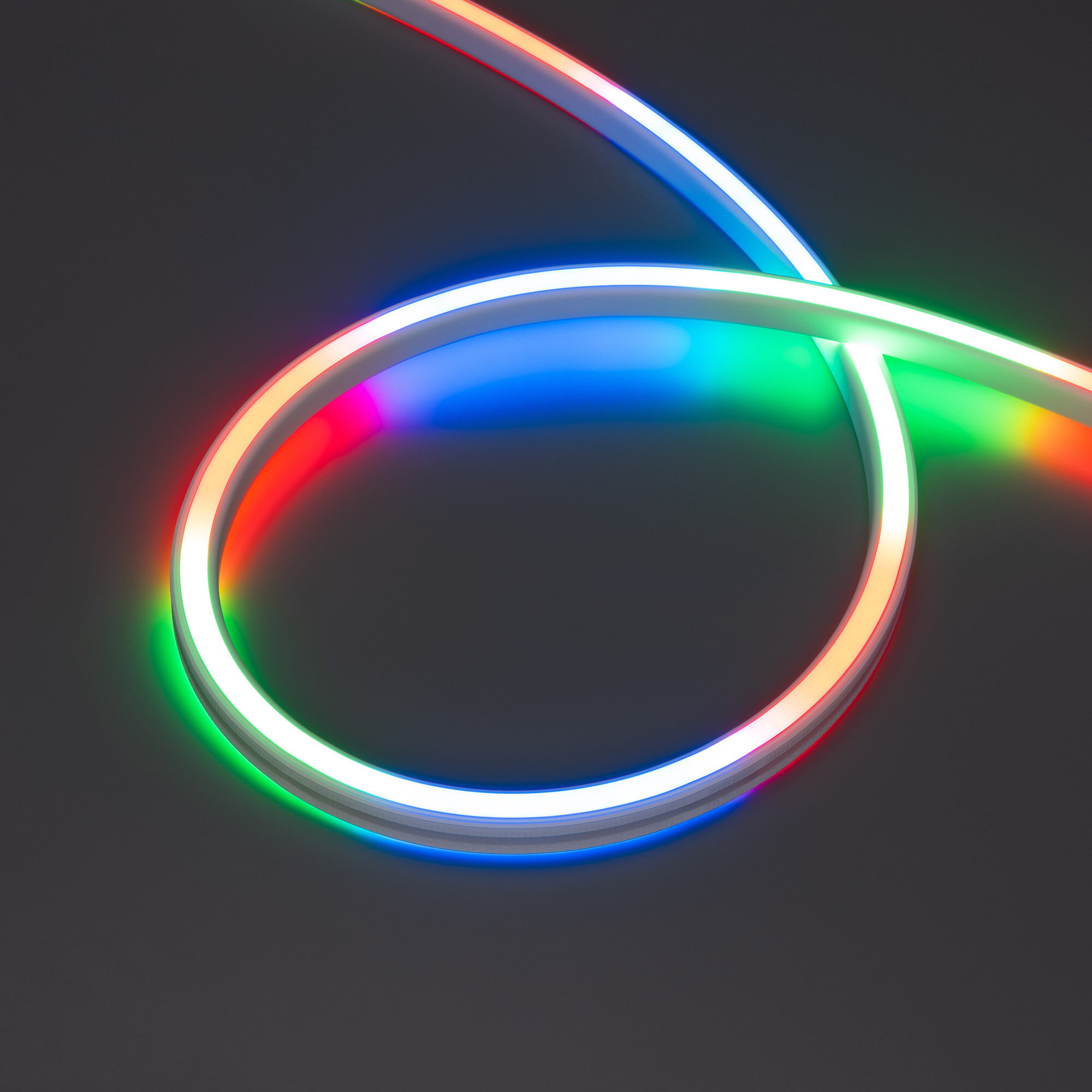 Лента герметичная SPI WAVE-SIDE-DOUBLE-A80-16x15mm 24V RGB PX10 (12 W/m, IP67, 5m, wire x1) (Arlight, Вывод боковой, 5 л