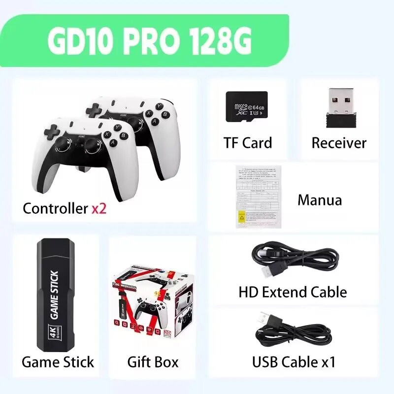 Игровая консоль GD10 PRO 4K 128G/256G GD10 PRO 128G