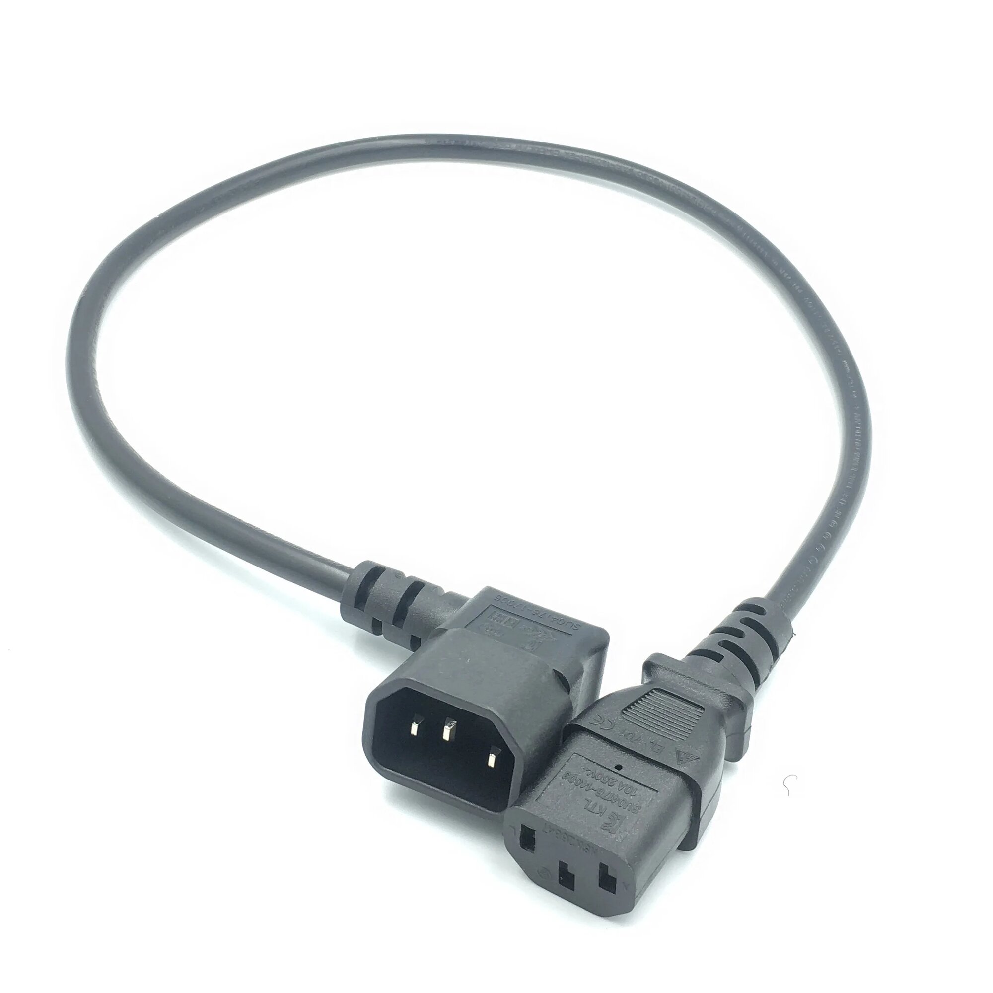Удлинитель IEC C14-C13 черный, 0.6M