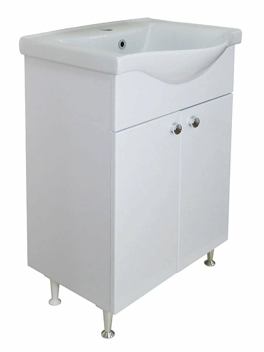 Комплект Тумба Loranto Моника 55 с раковиной Basic 55 (CS00071365)