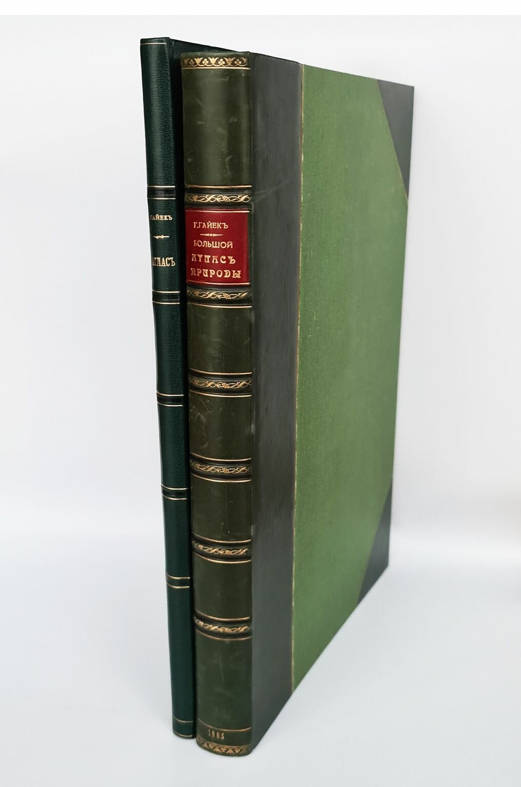 "Большой зоологический, ботанический и минералогический атлас : Handatlas der Naturgeschichte aller drei Reiche". Г. Хайек : Hayek, Gustav von. Grosser. 1888г. - антикварное издание