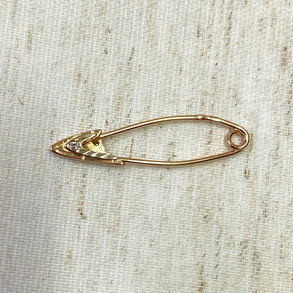 Брошь, красное золото, 585 проба