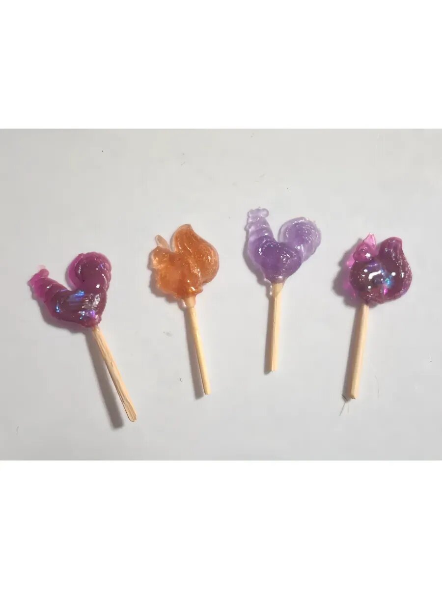 Набор миниатюр 4 шт "Леденец" микс для ватной игрушки