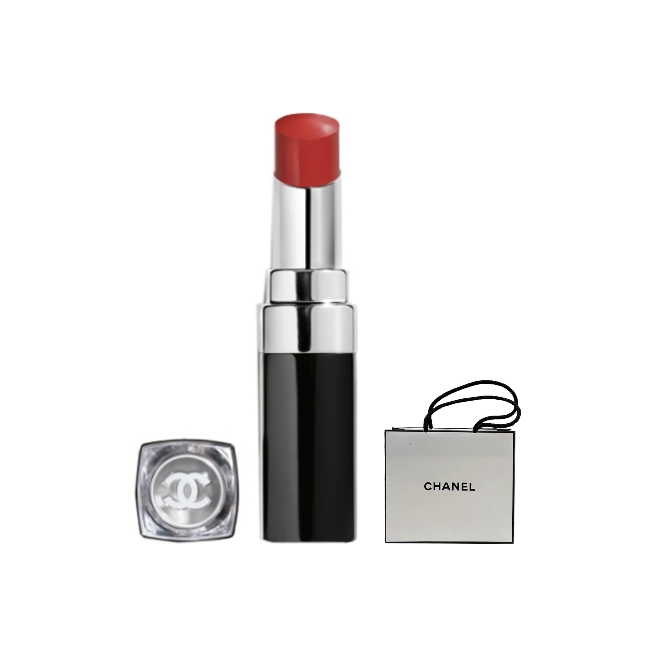 Помада сатиновая женская CHANEL COCO BLOOM Miss Cocoa Silver Tube Dazzle, оттенок 134 Dazzling Red Orange, легкая в растушевке
