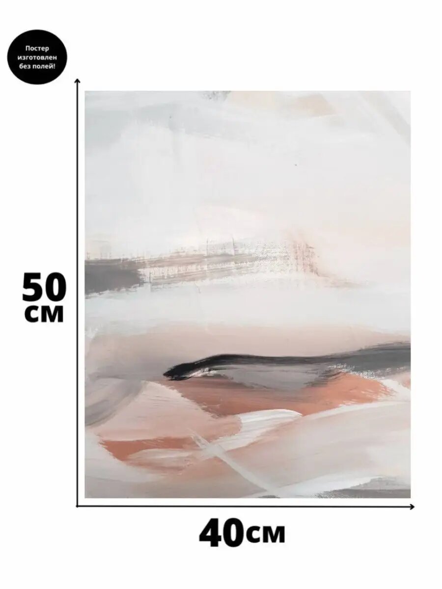 Постер Абстракция Акварель пятна мазки