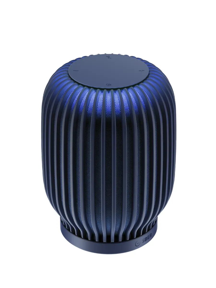 Умная колонка Sber SBDV-00090B SberBoom, галактический синий, с GigaChat